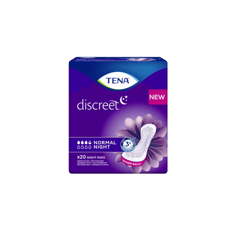 Tena Discret normal night | 20pcs